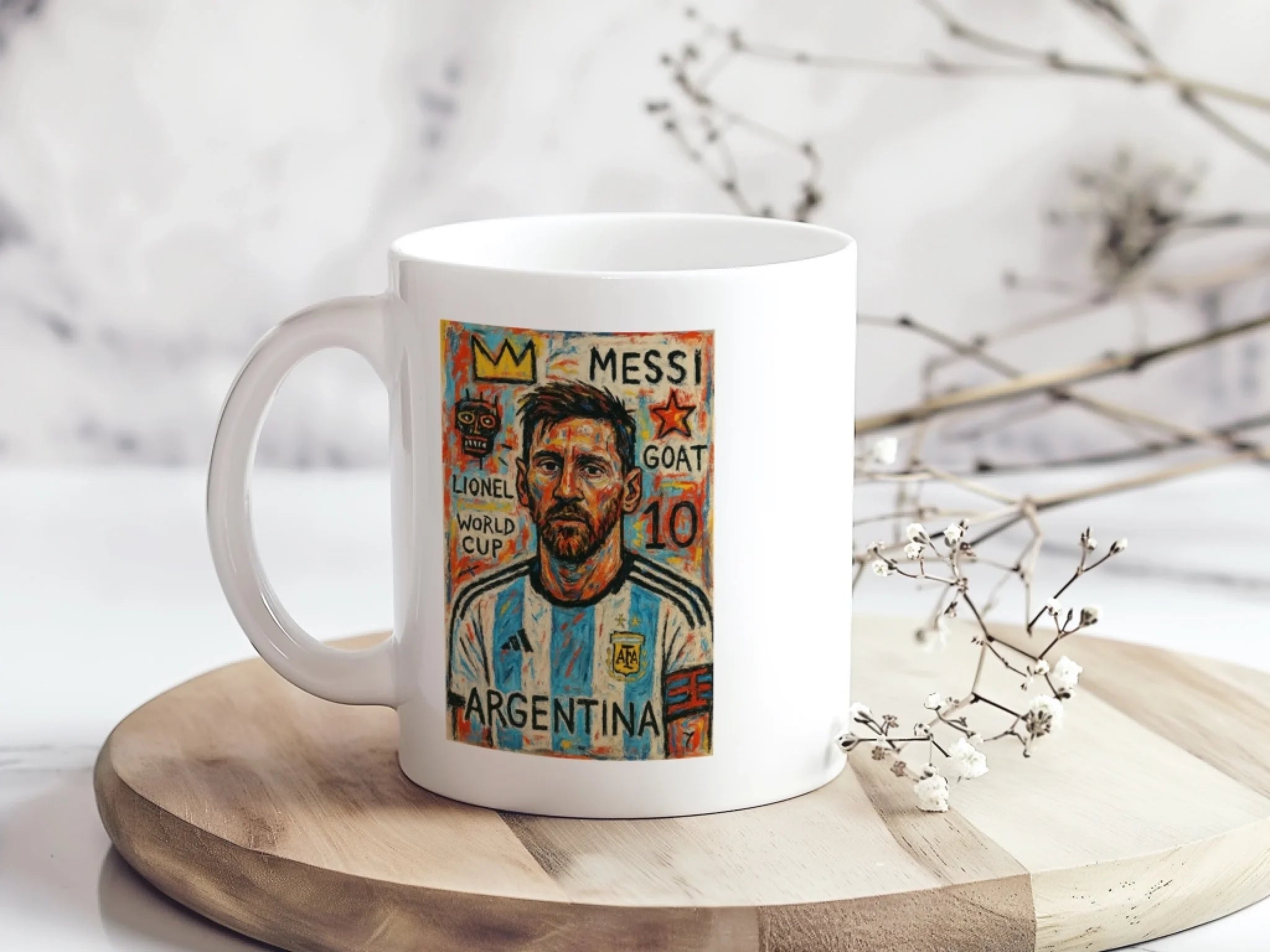 Messi Futbol Devi Kupa Bardak – GOAT Tasarım, Modern Çizimlerle Koleks ...